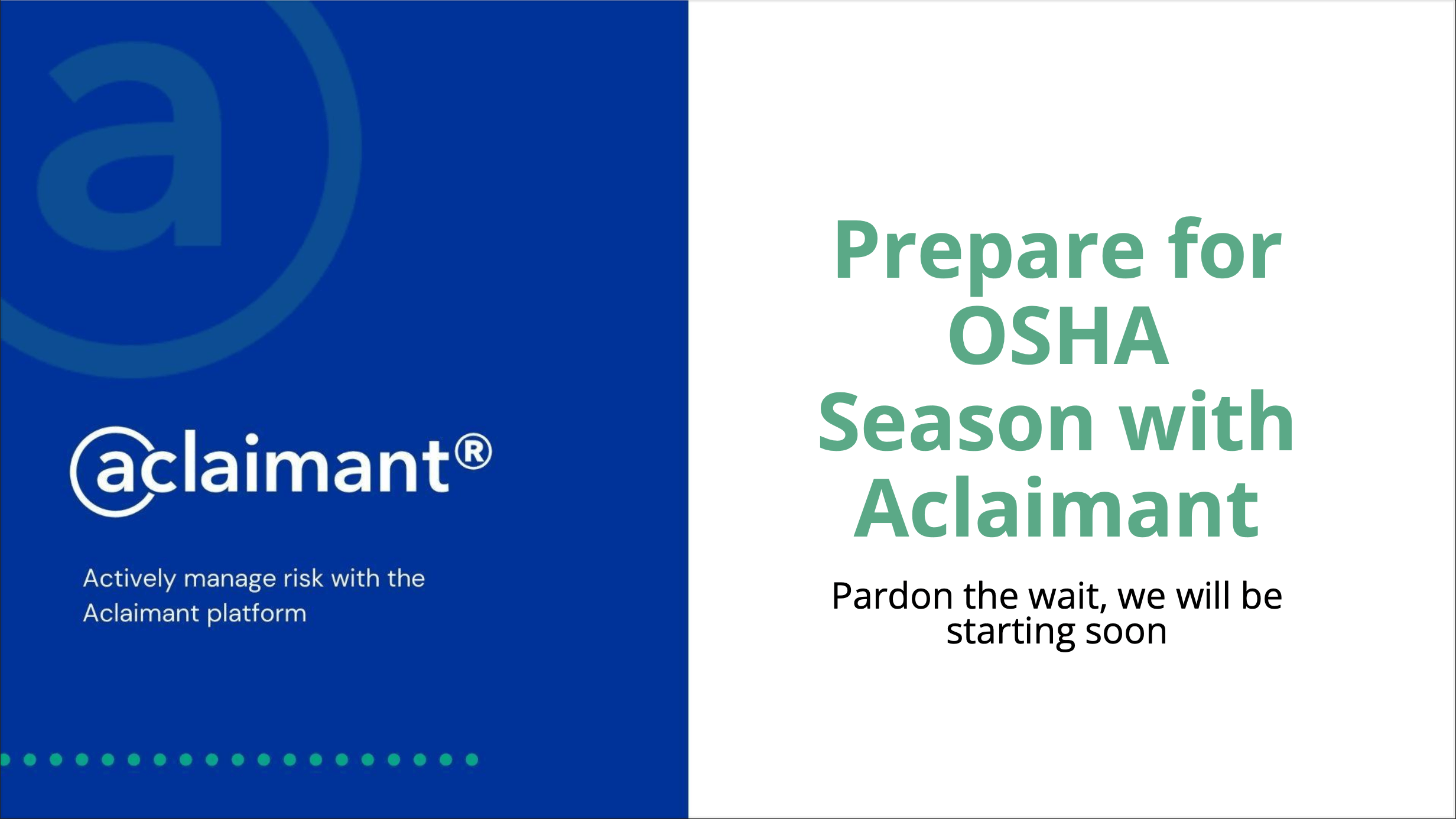 Aclaimant | How to Prepare for OSHA with Aclaimant